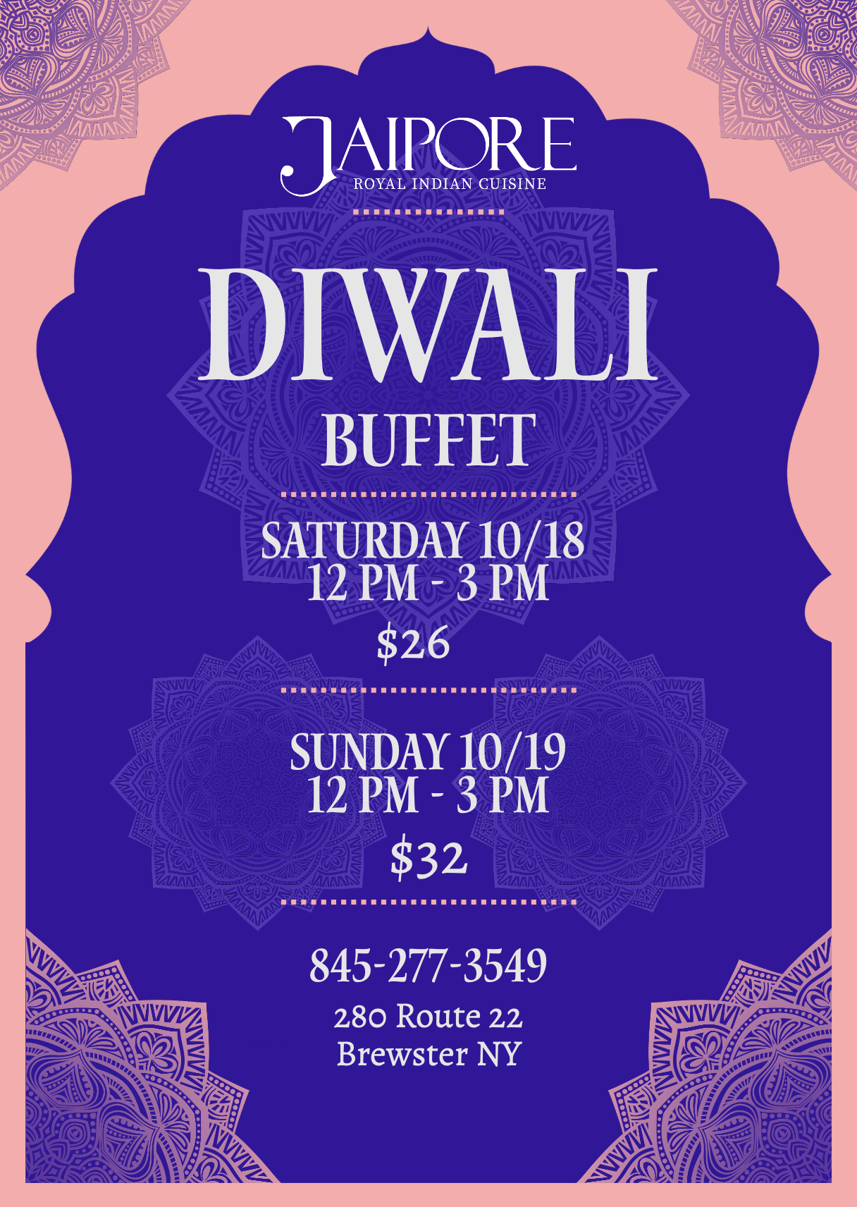 Jaipore Royal Indian Cuisine - Official Website | Order Online Direct